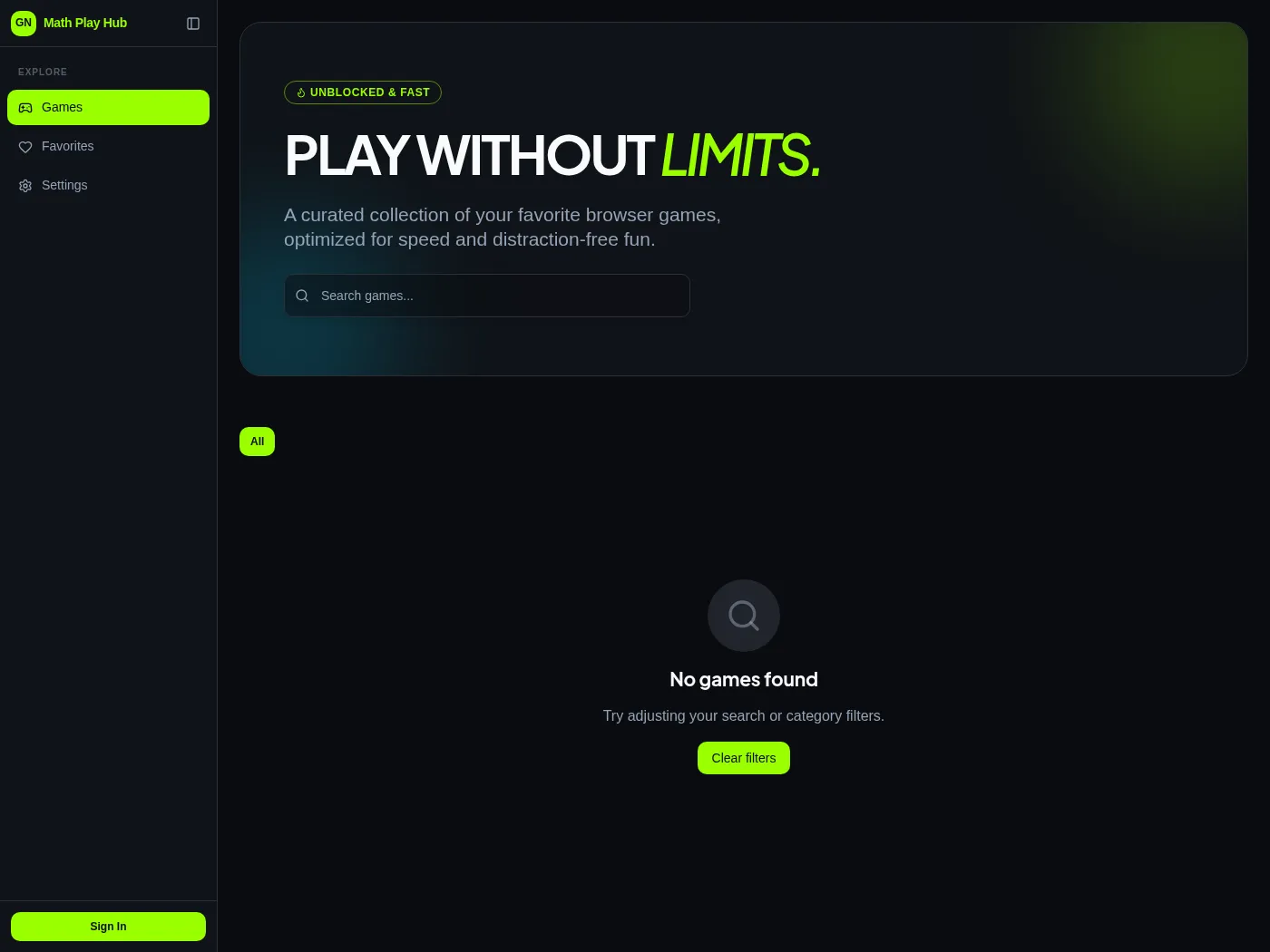 GN-Math Play Hub