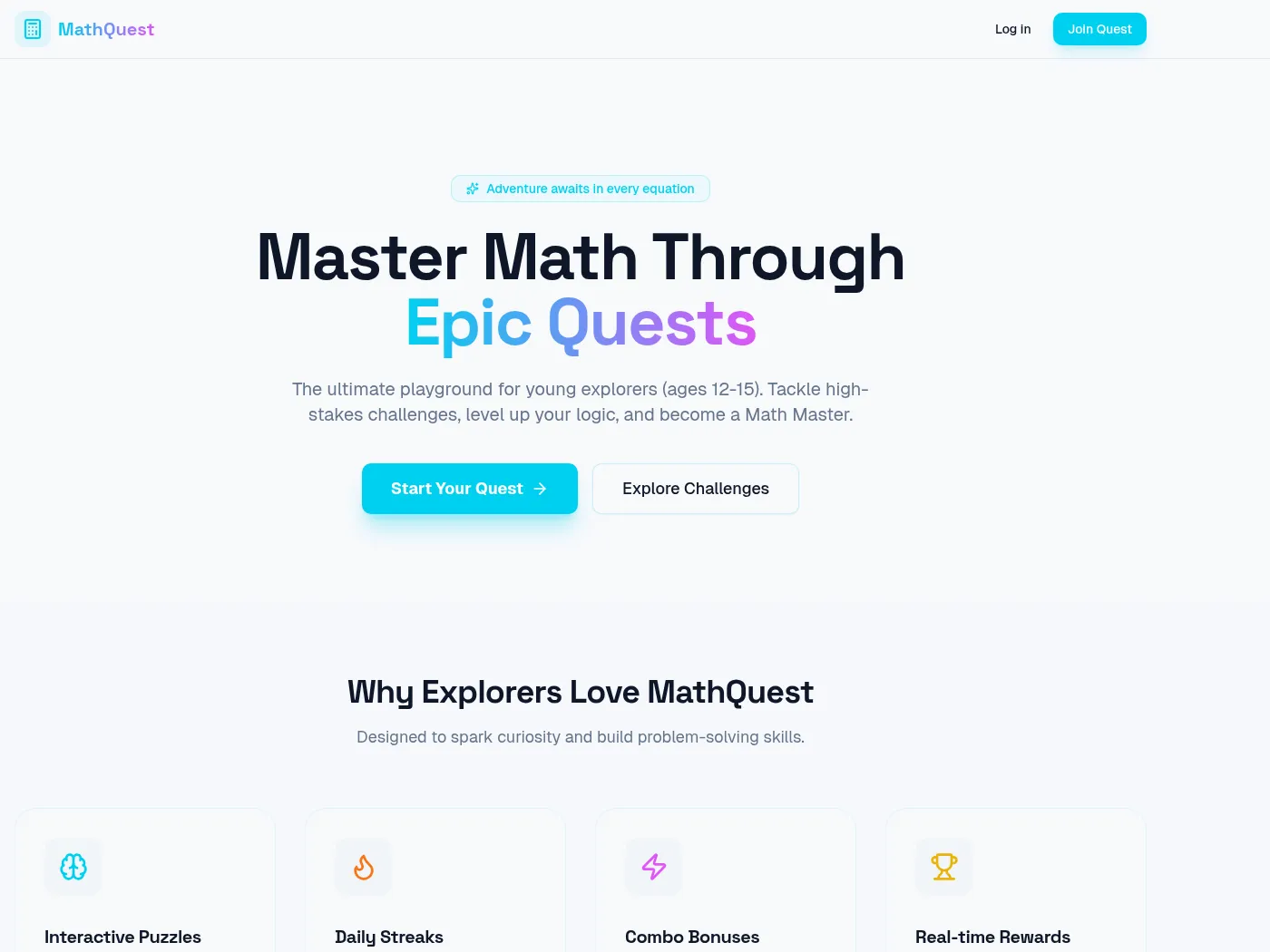 Math Quest Playground