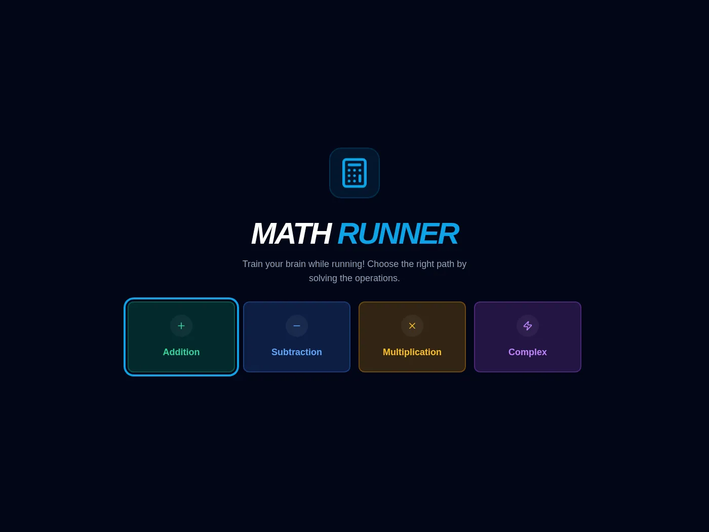Math Runner Game