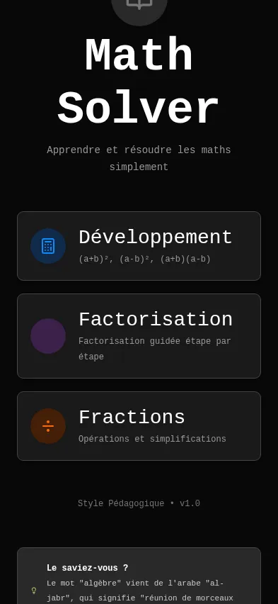 Math Solver App