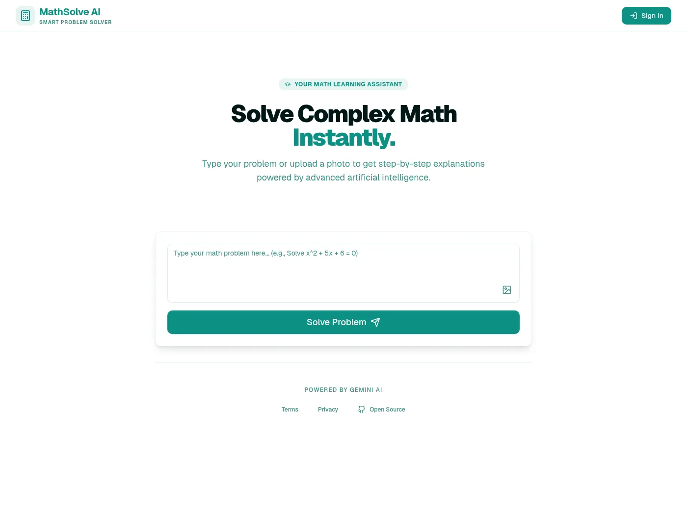 Math Solver App