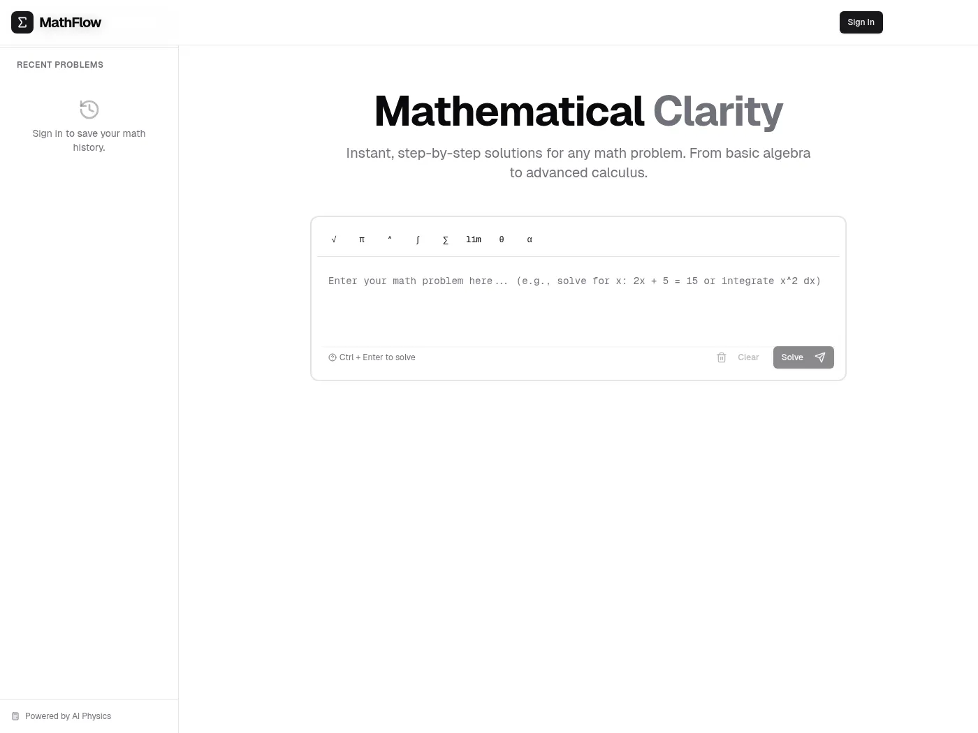 Math Solver App
