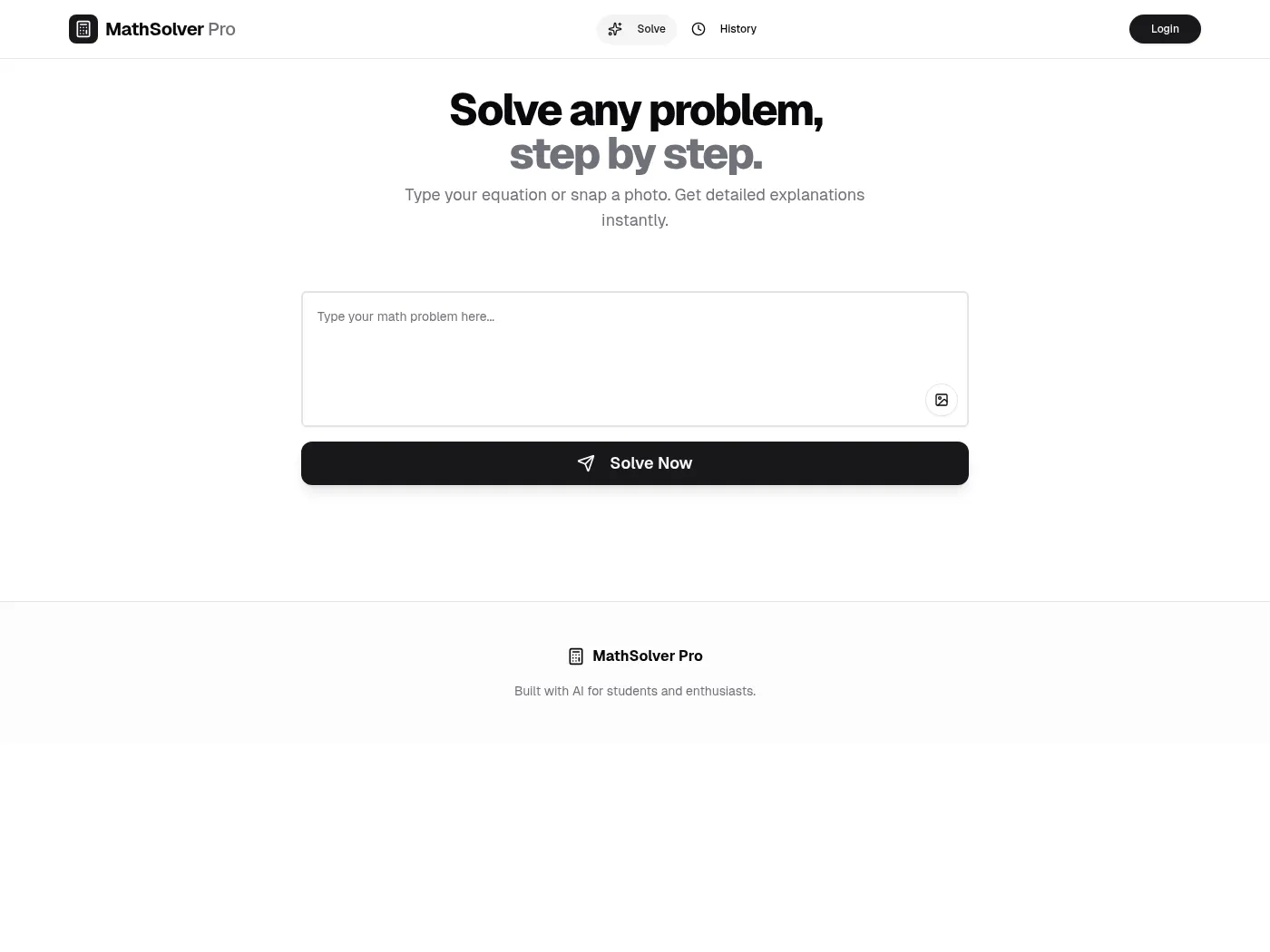 MathSolver Pro