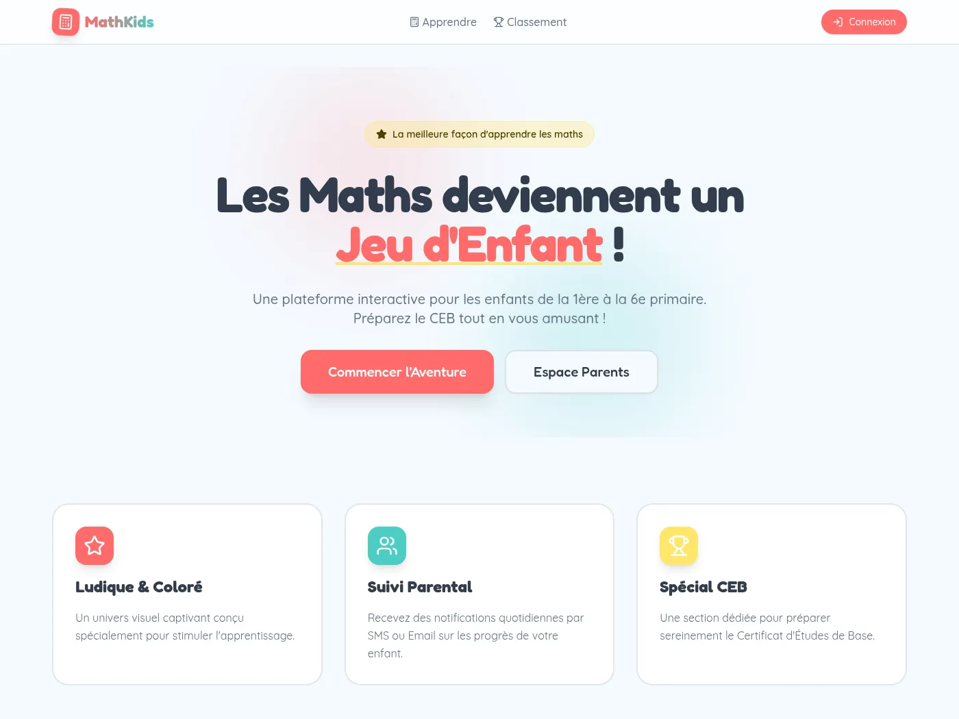 MathKids Learning App