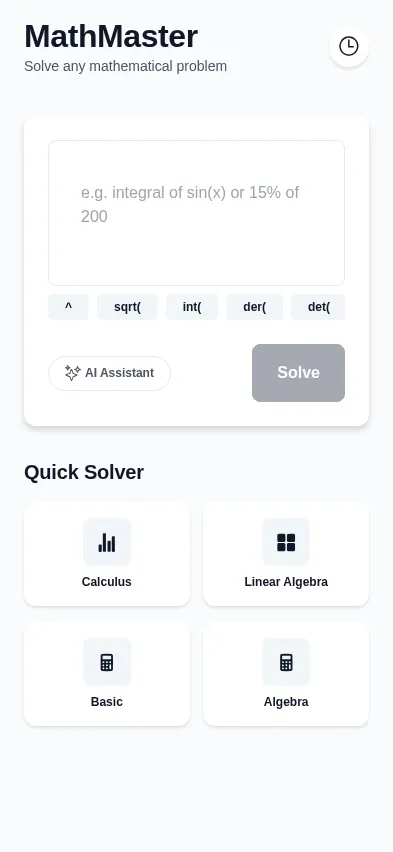 MathMaster Calculator