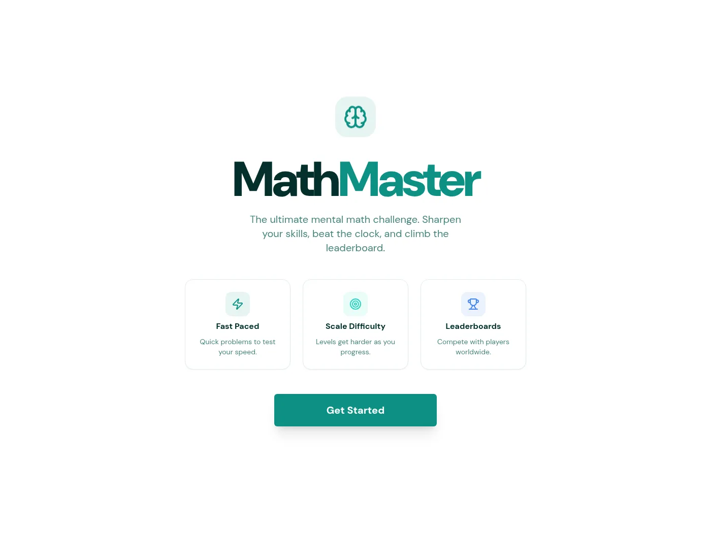 MathMaster Game