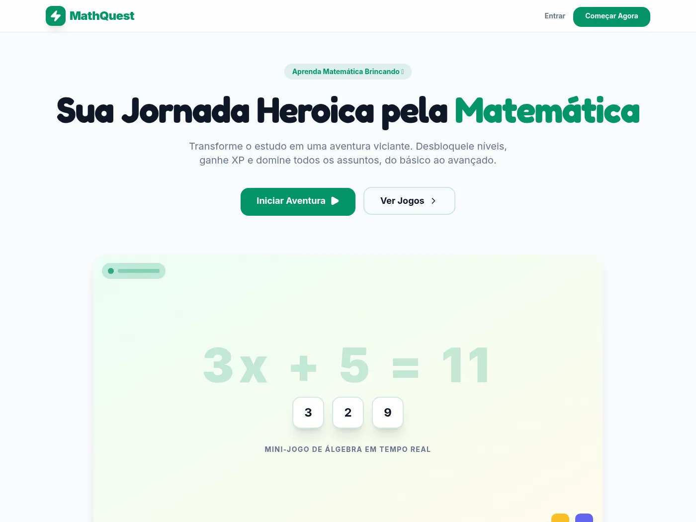 MathQuest Gamified Platform