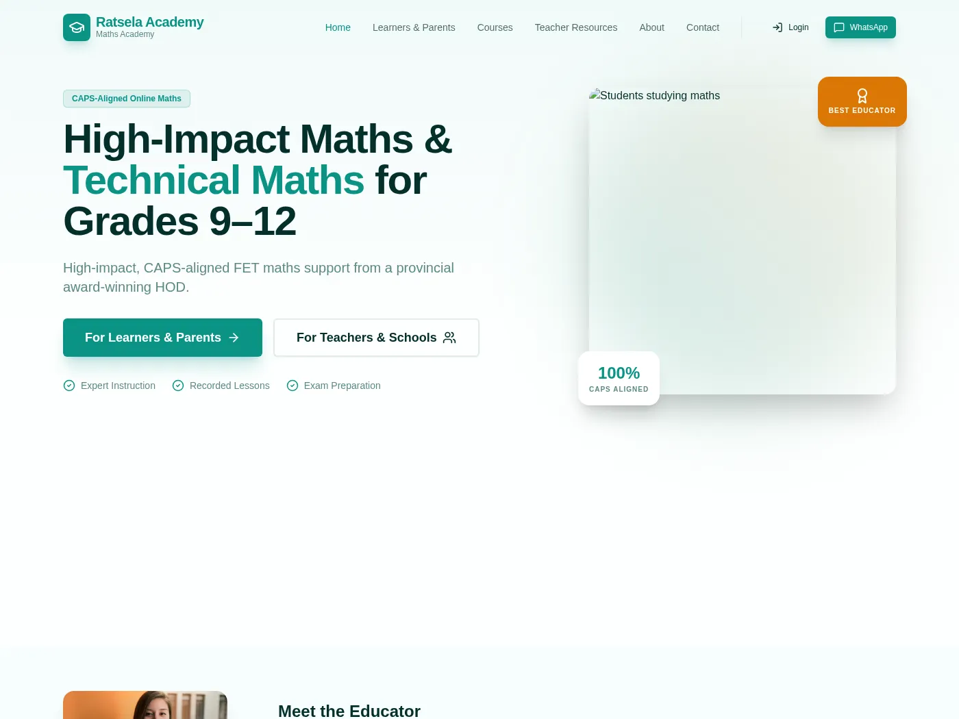 Best Educator Maths Site
