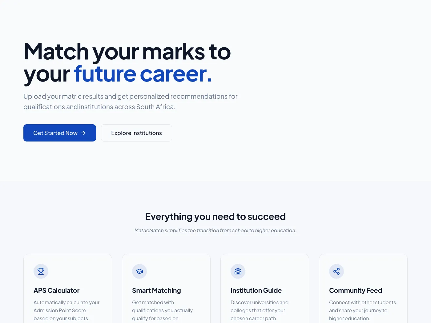 MatricMatch Career Finder