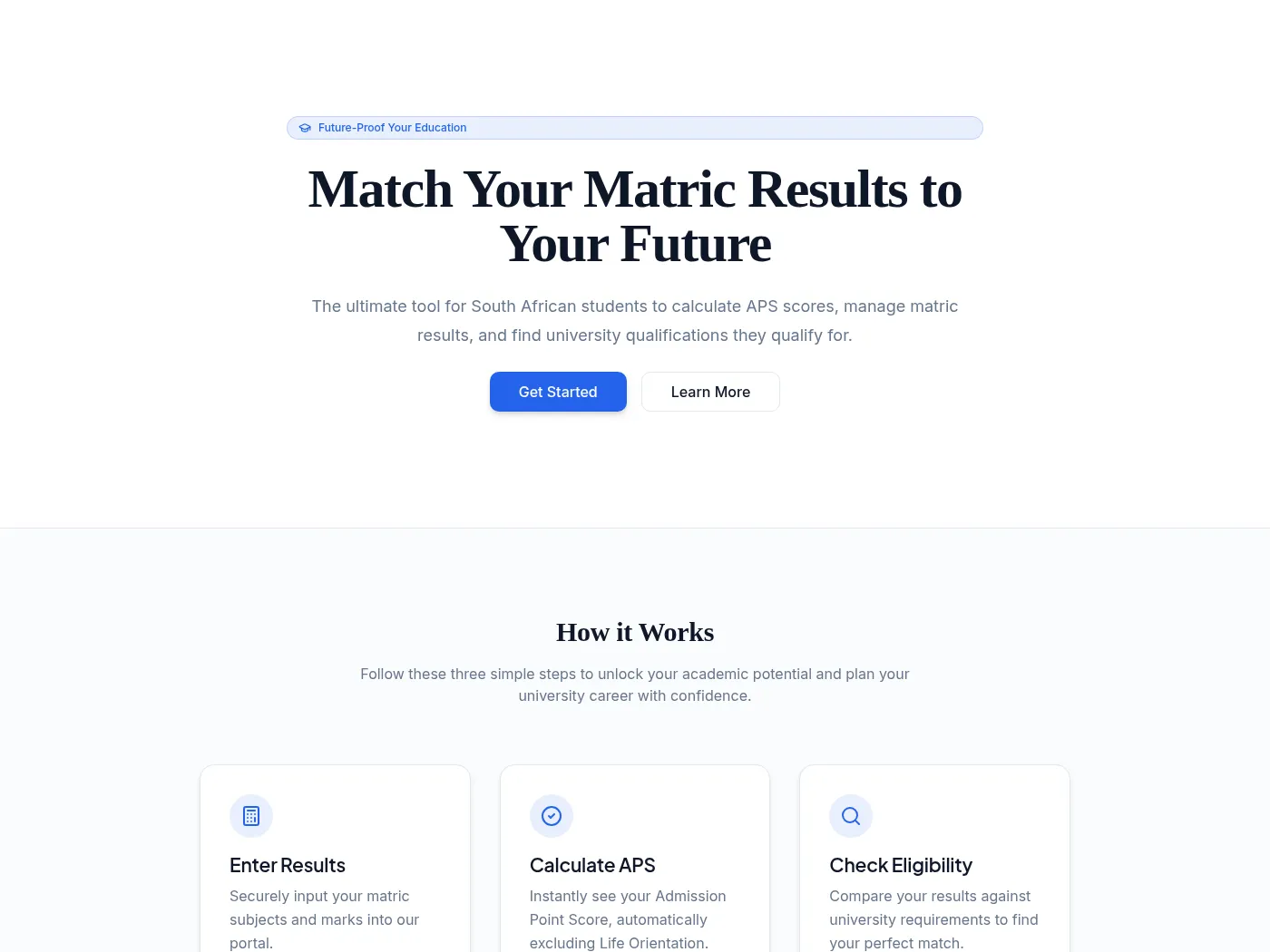 MatricMatch Portal