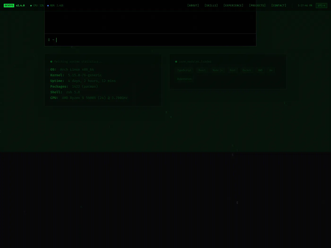 Matrix Dev Portfolio