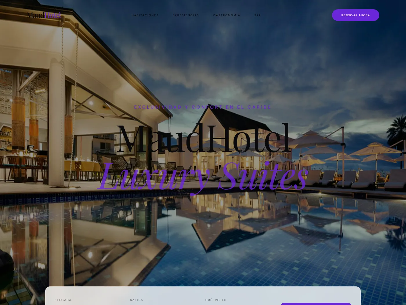 MaudHotel Luxury SaaS