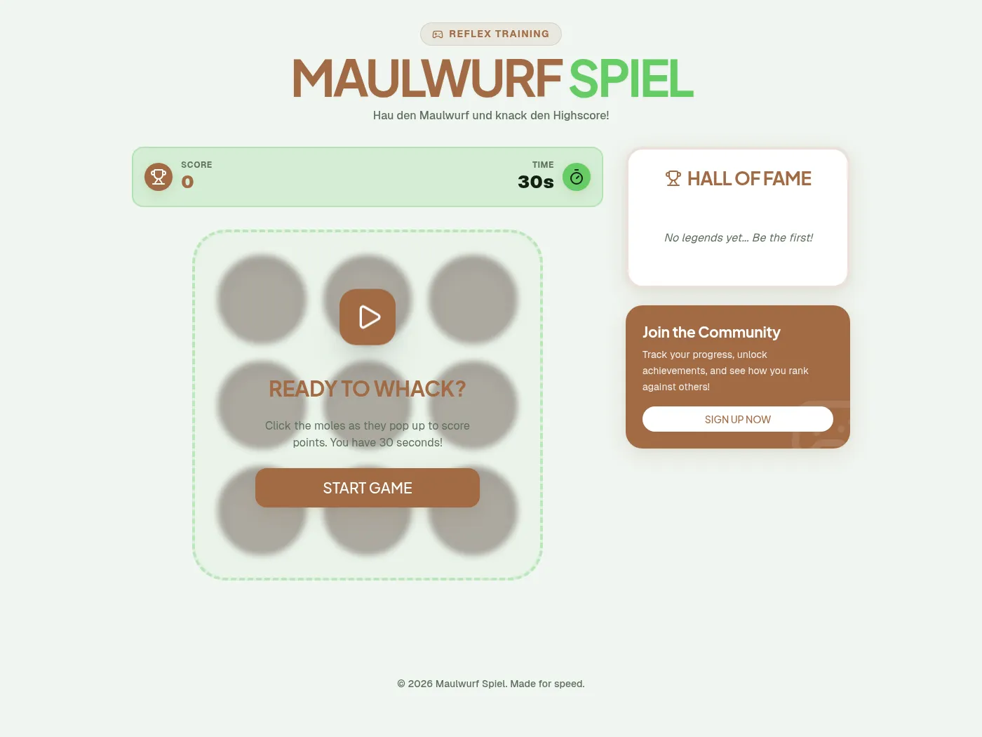 Maulwurf Game