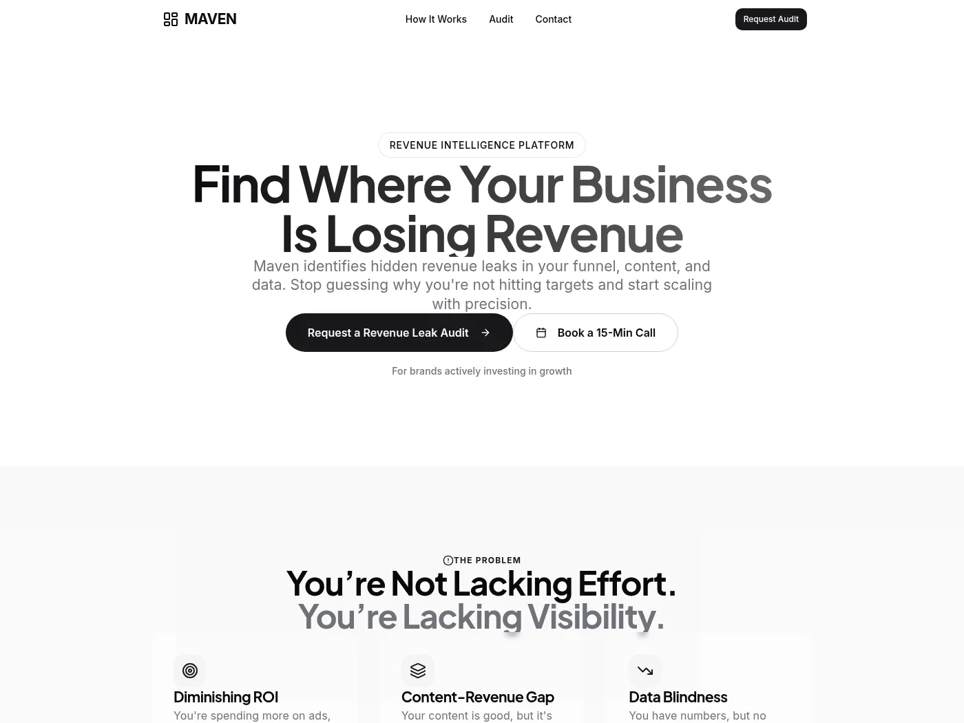 Maven Revenue Landing