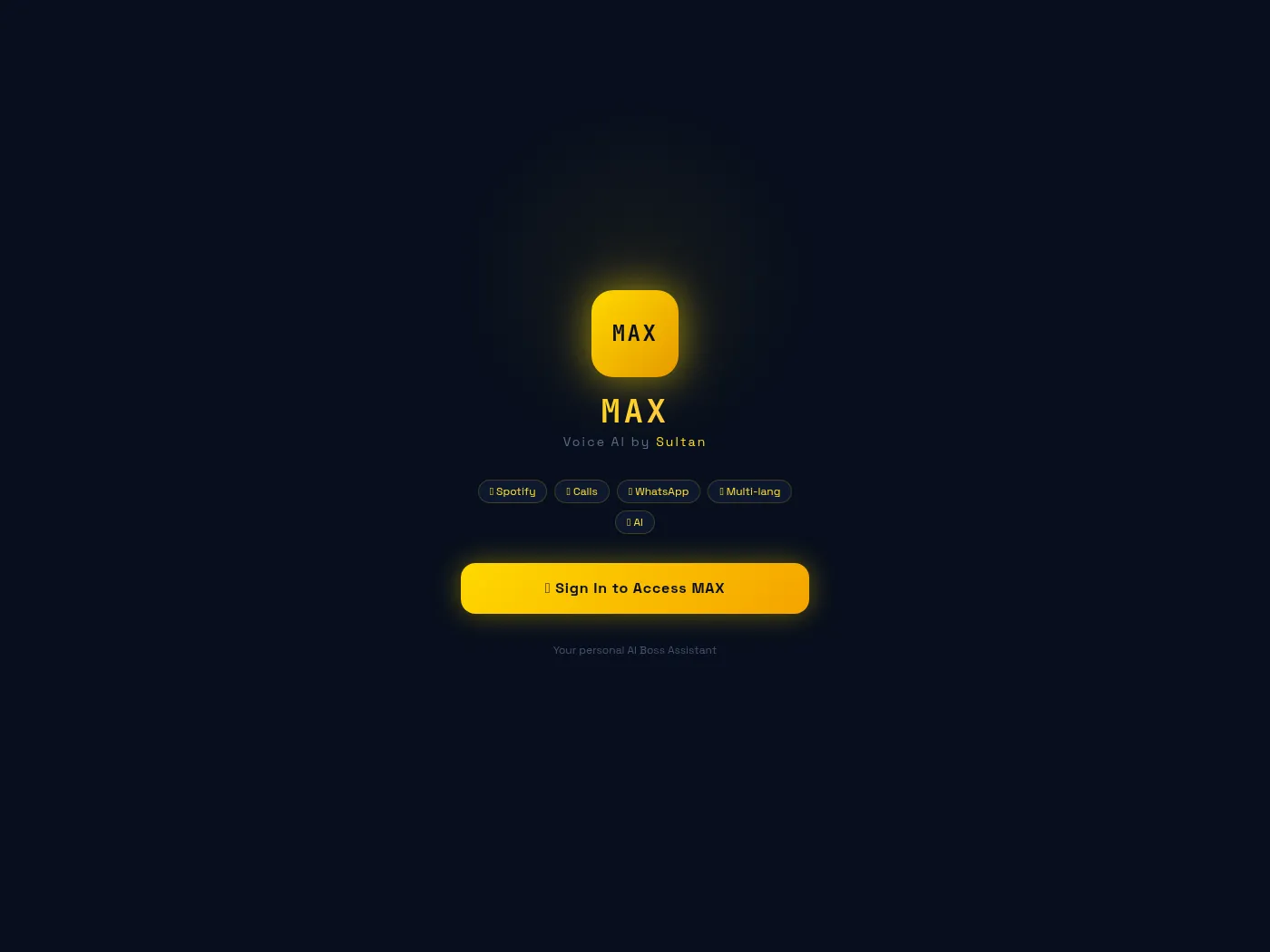 MAX: Voice AI Boss Assistant
