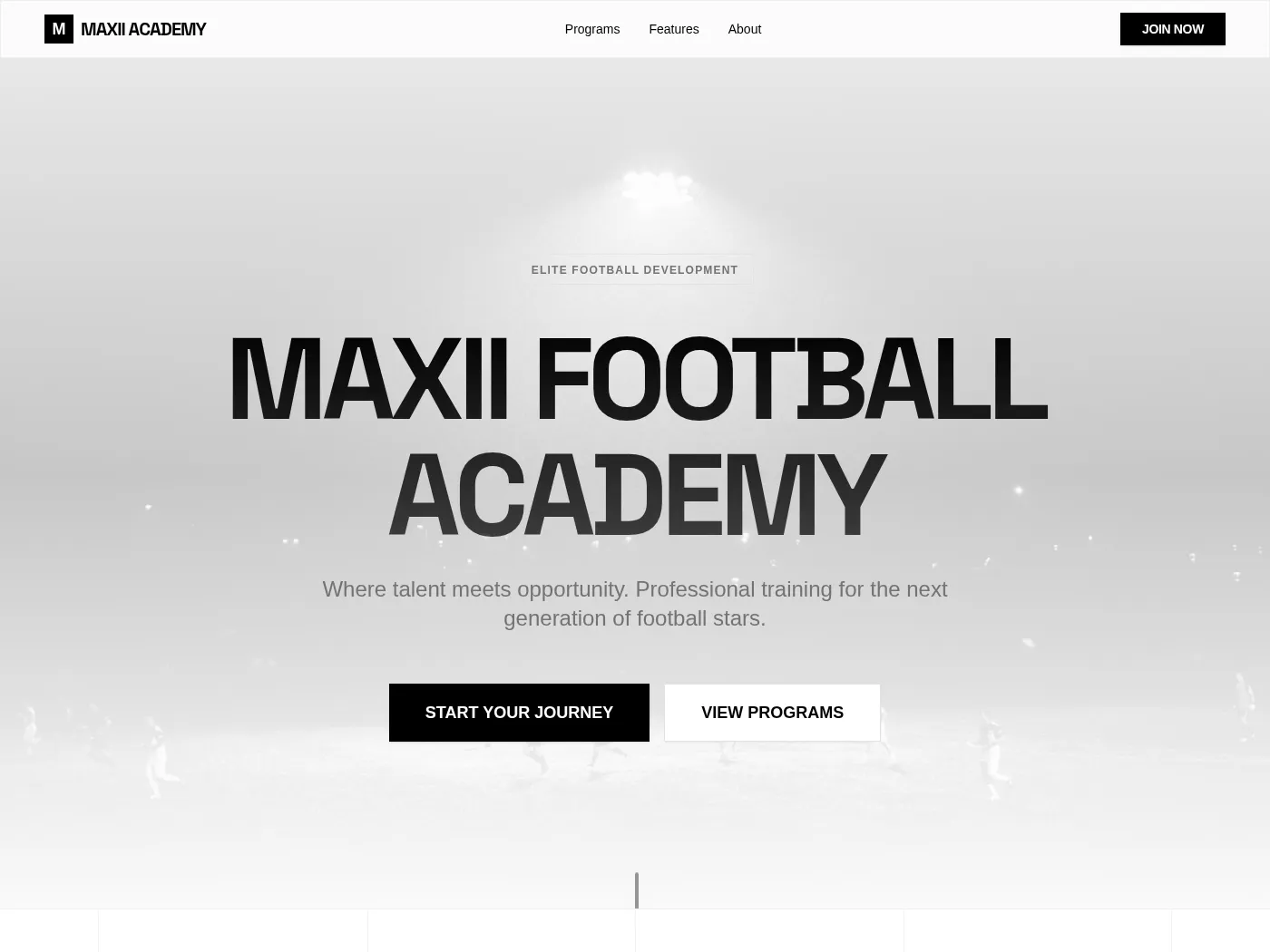 Maxii Academy Landing