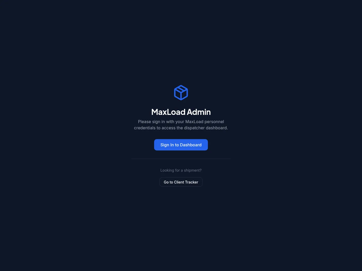 MaxLoad Cargo Tracker