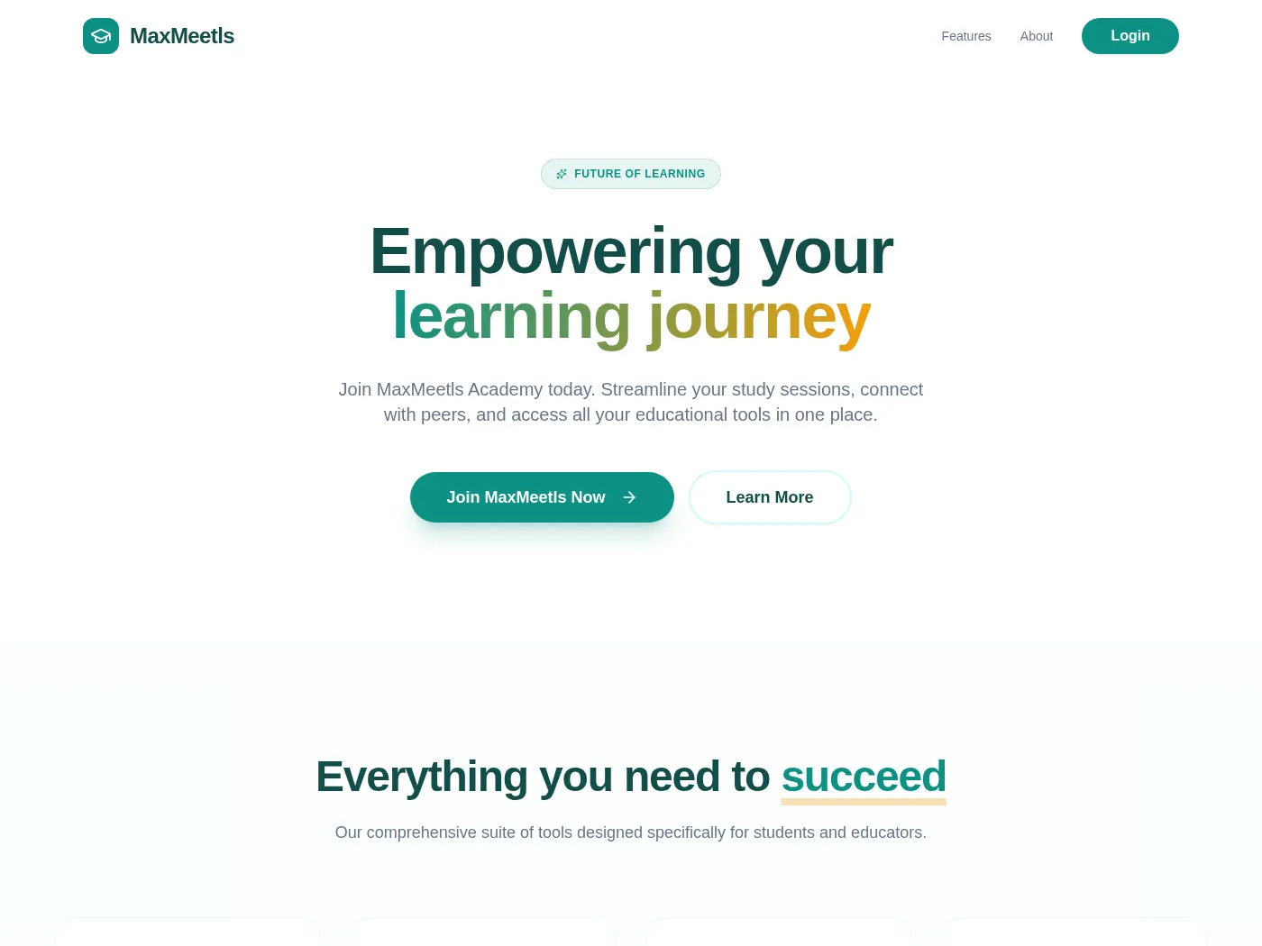 MaxMeetls Academy App