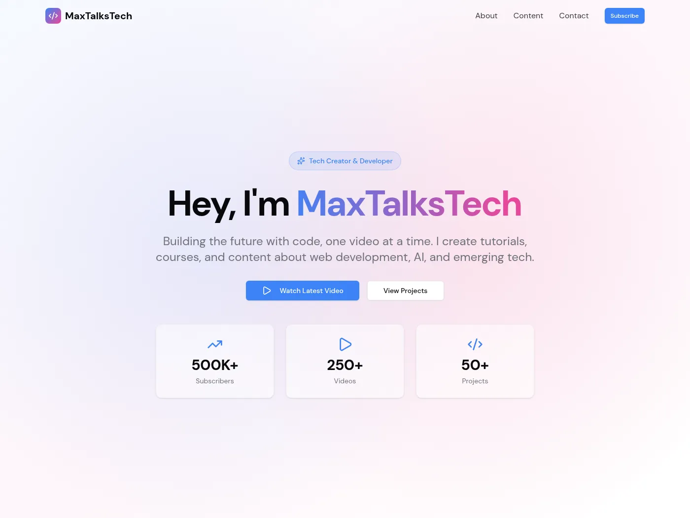 Maxtalkstech Portfolio