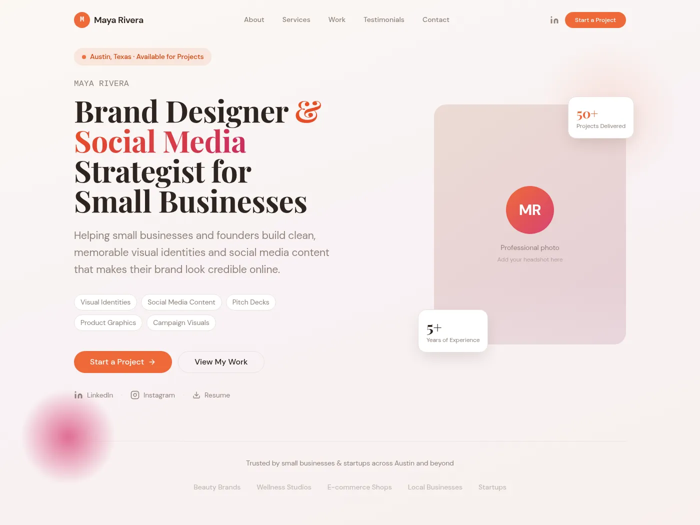 Maya Rivera Portfolio Platform