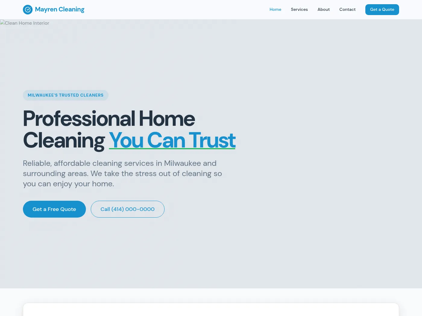 Mayren Cleaning Website