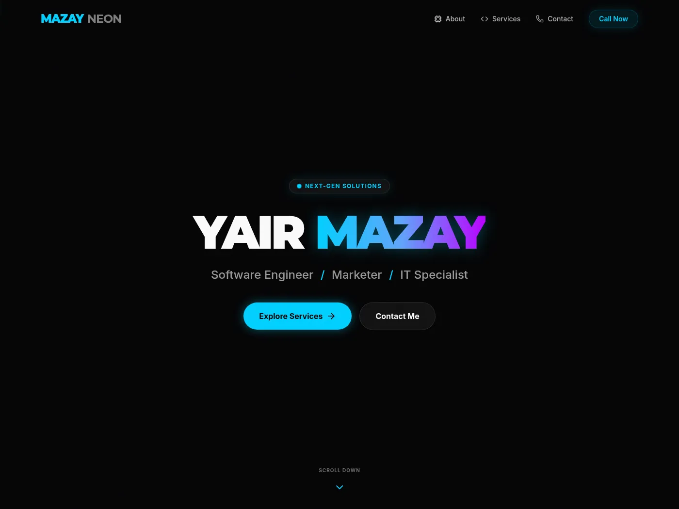 Mazay Neon Portfolio