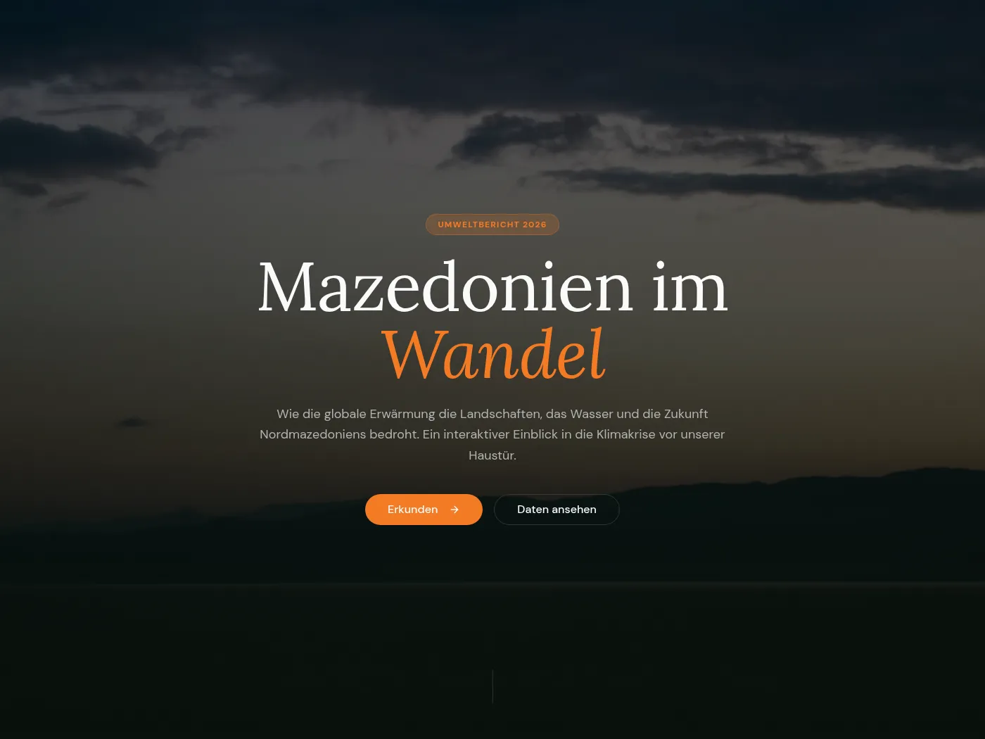 Mazedonien Klima Poster