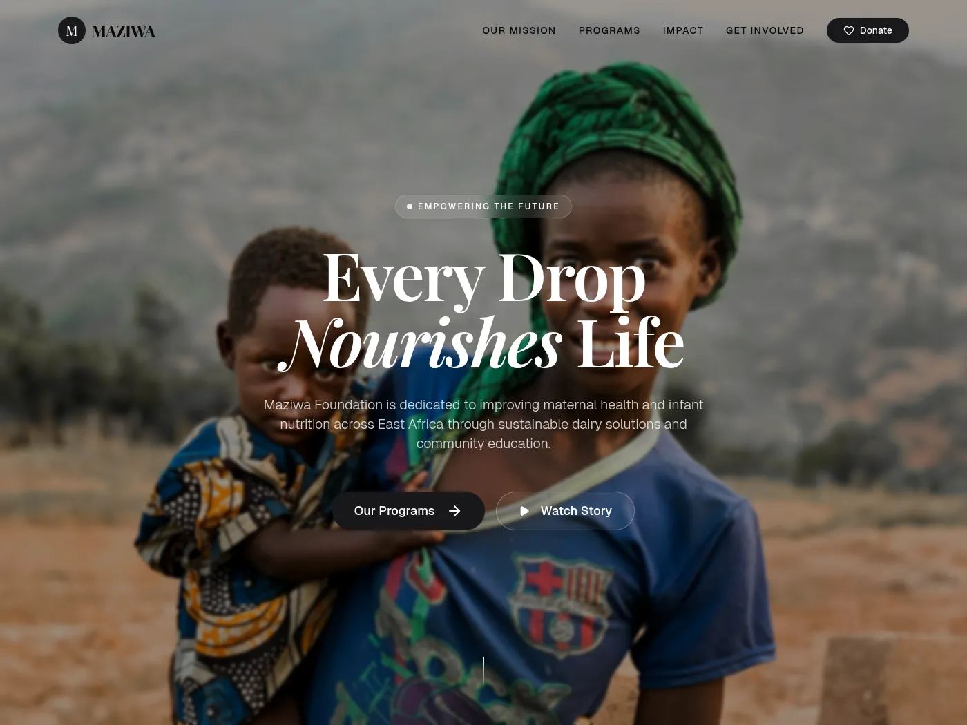 Maziwa Foundation Website