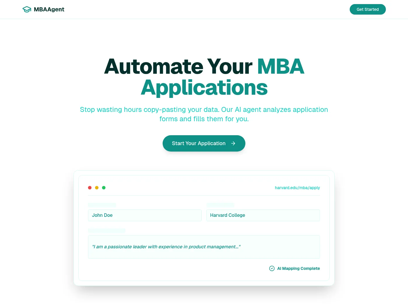 MBA Form Autofill Agent