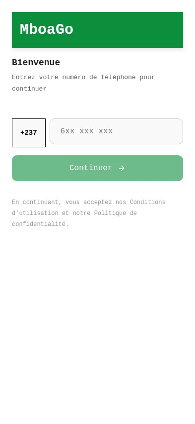 MboaGo Ride-Hailing Suite
