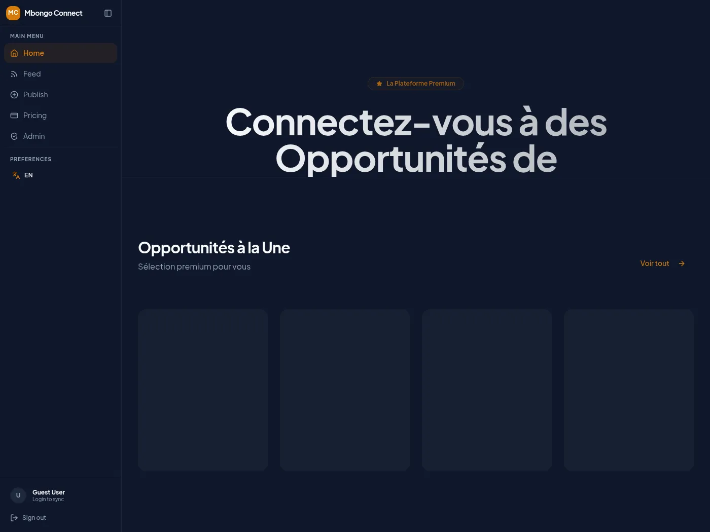 Mbongo Connect Platform