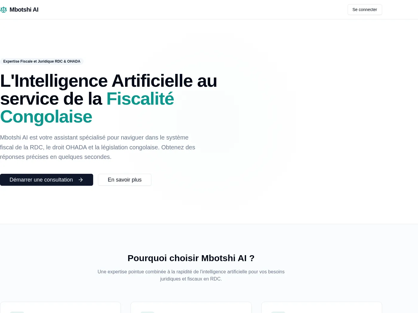 Mbotshi AI Fiscalité