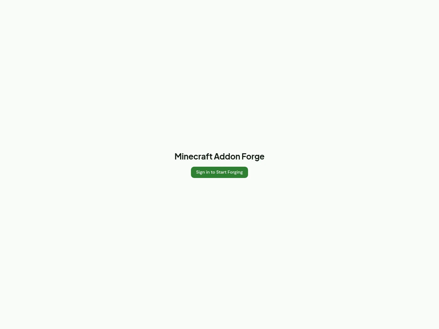 Minecraft Addon Forge