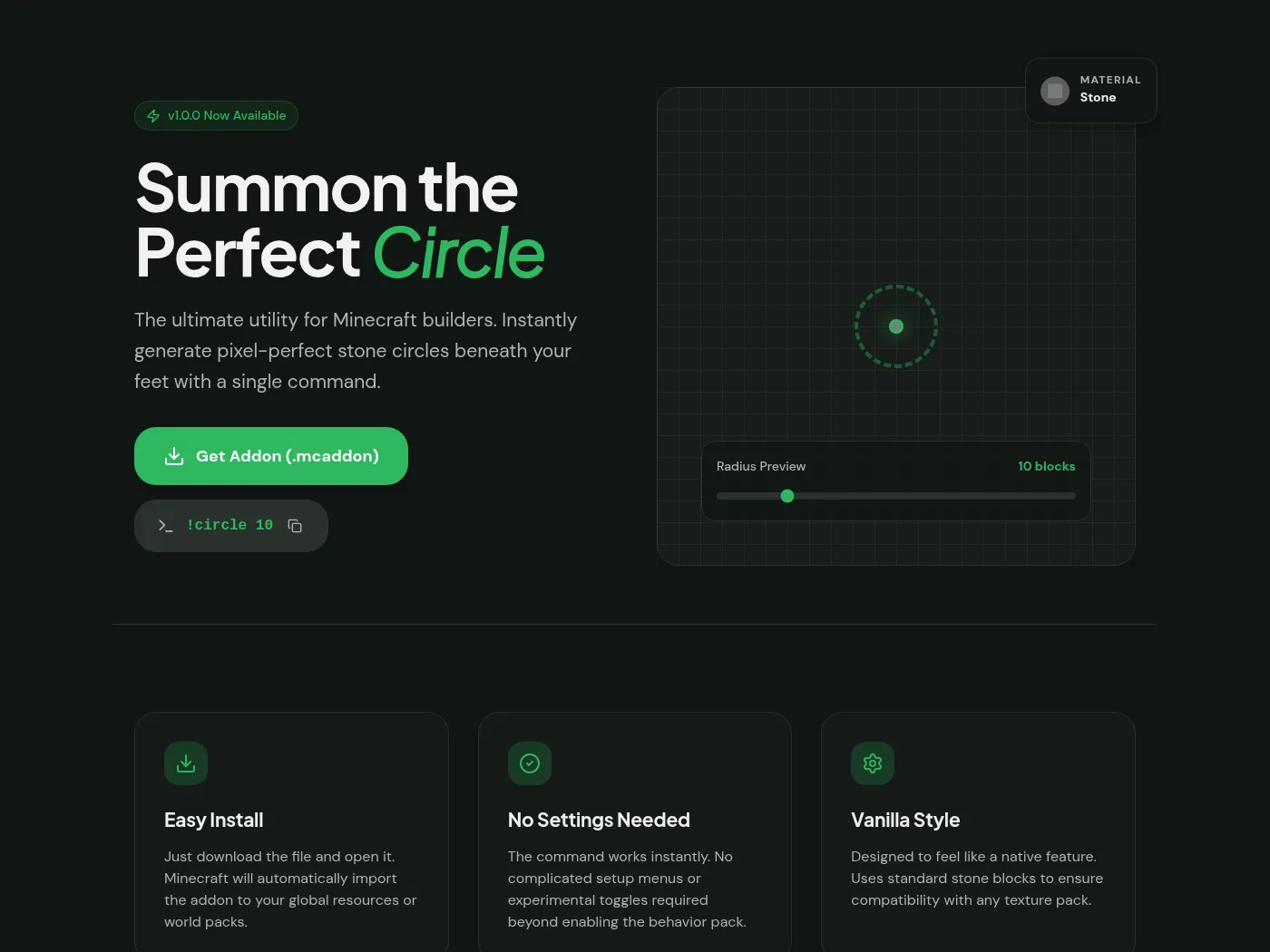 Circle Summoner MCAddon