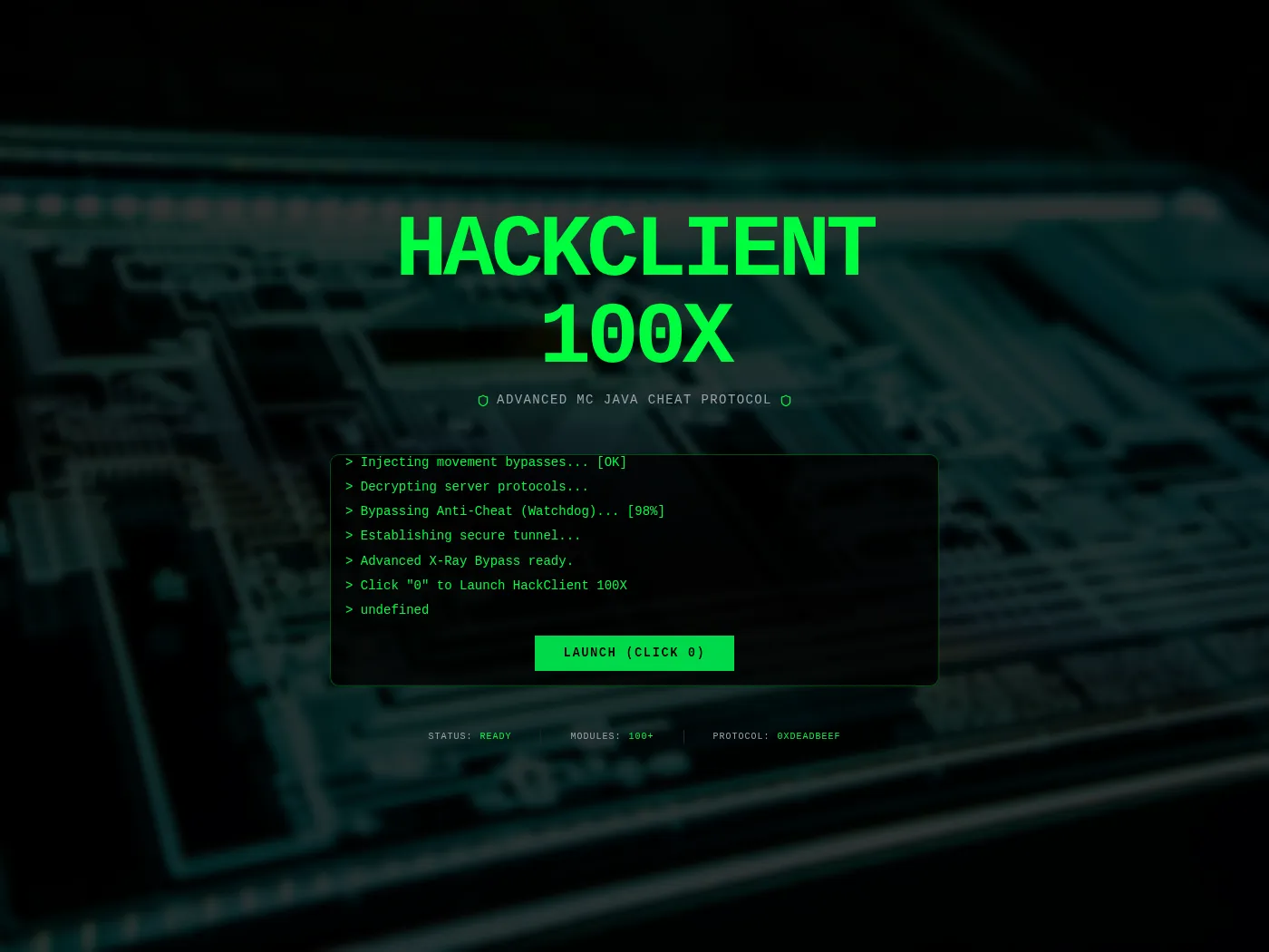 HackClient 100X for MC Java
