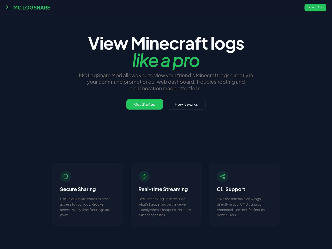 MC LogShare Mod