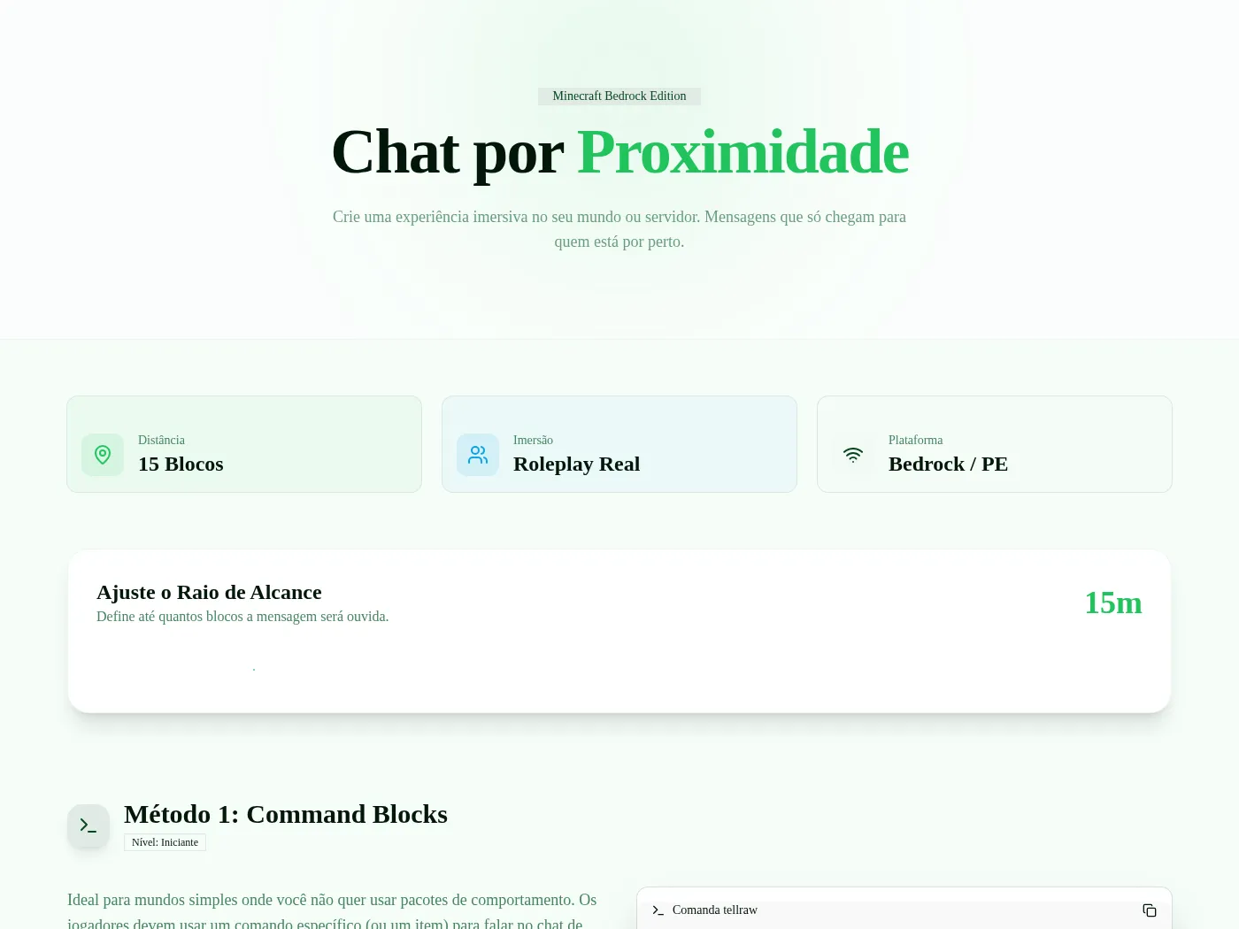 Proximity Chat MC Bedrock