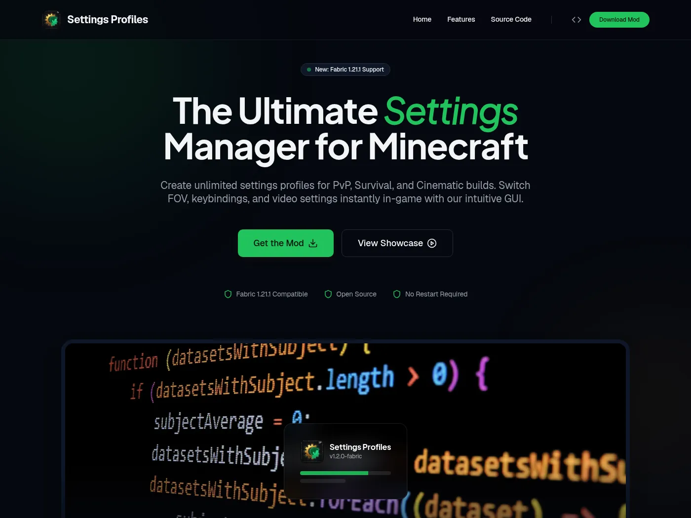 Minecraft Settings Profiles