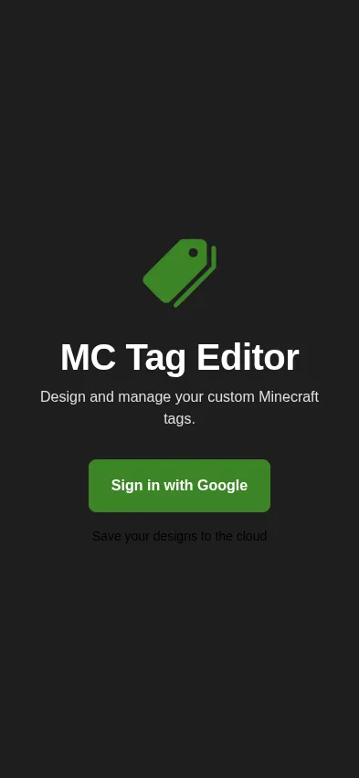 Minecraft Tag Editor
