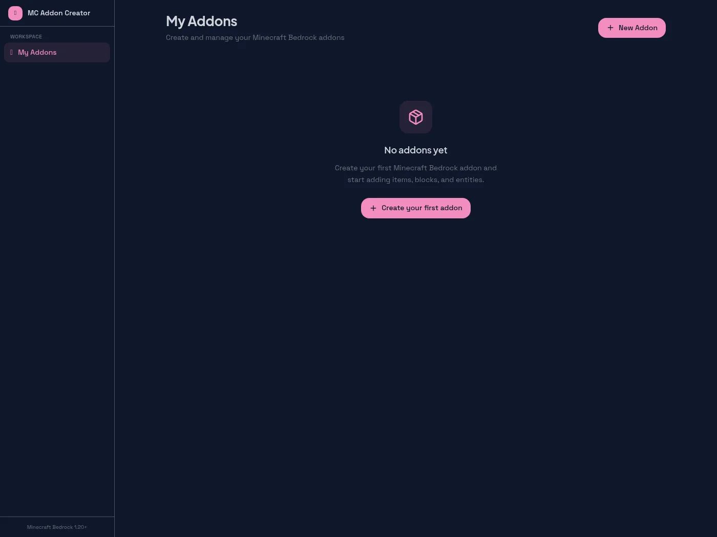 MC Addon Creator
