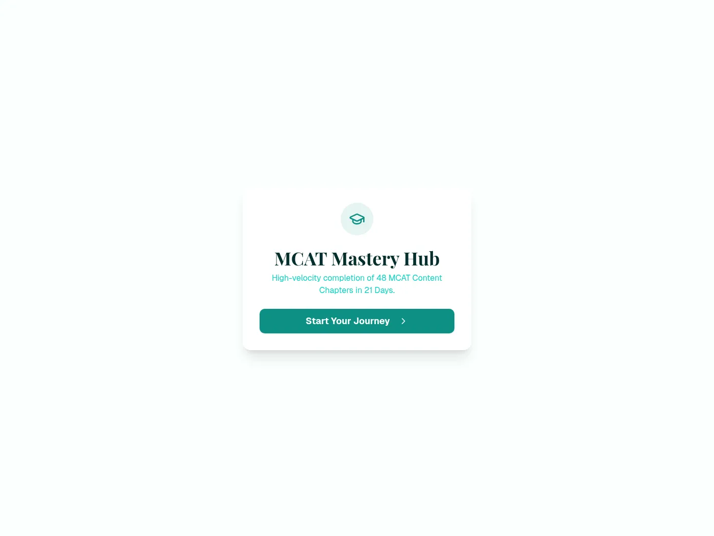 MCAT Mastery Hub