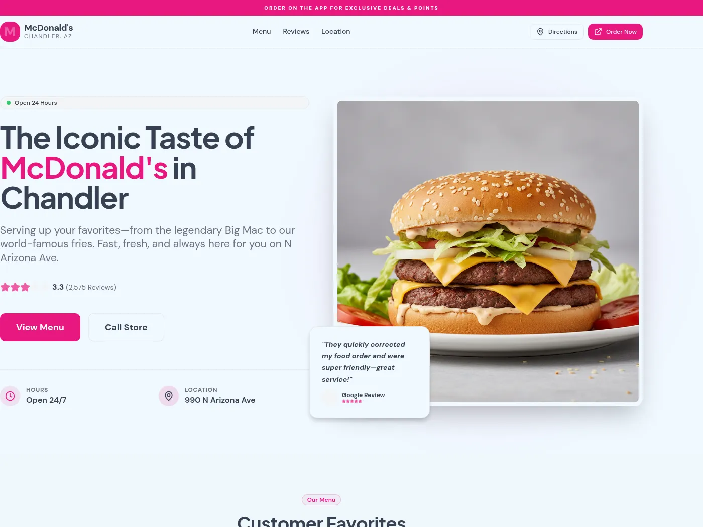 McDonald's Chandler Info Site