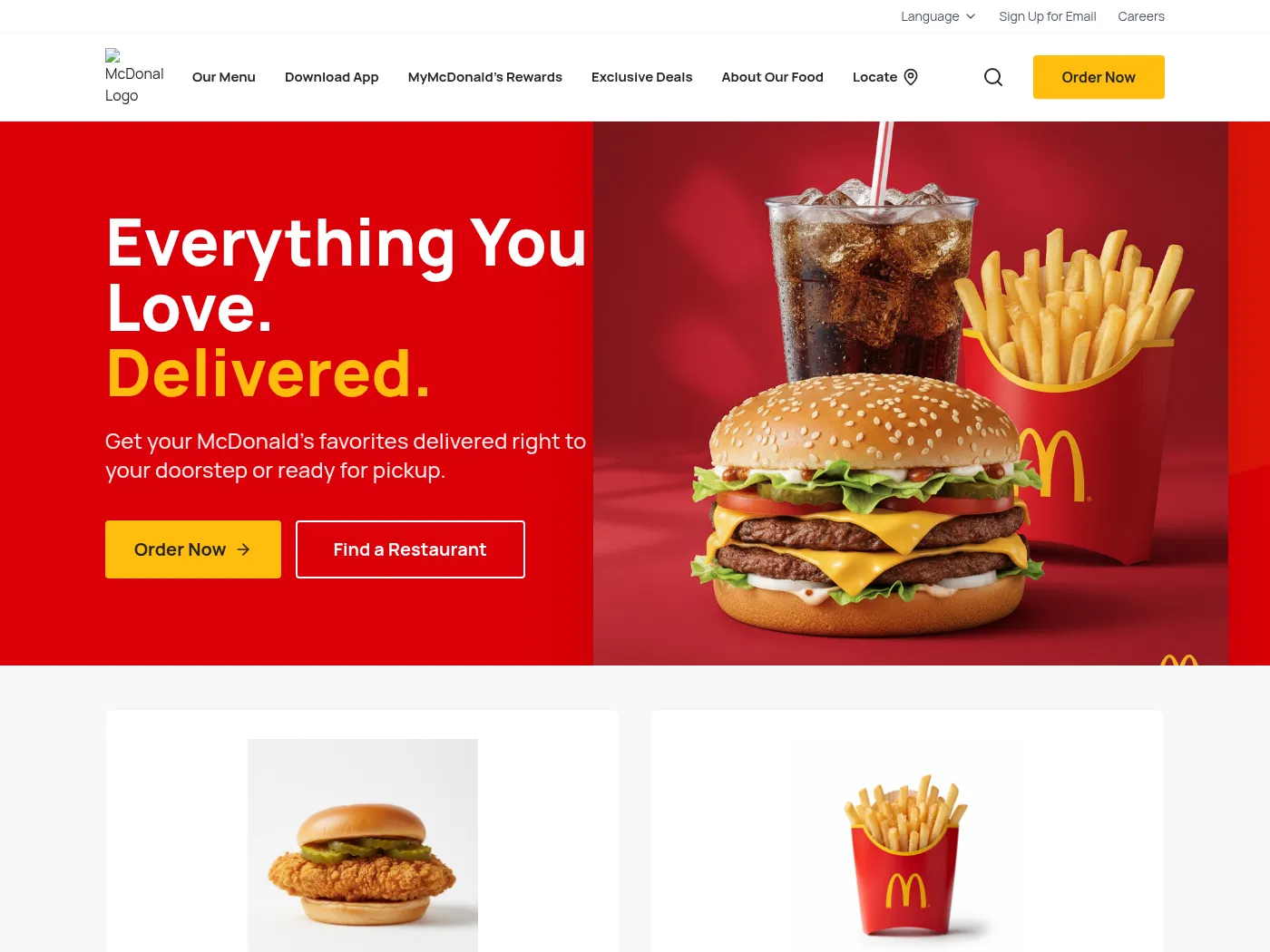 McDonald's Web Portal