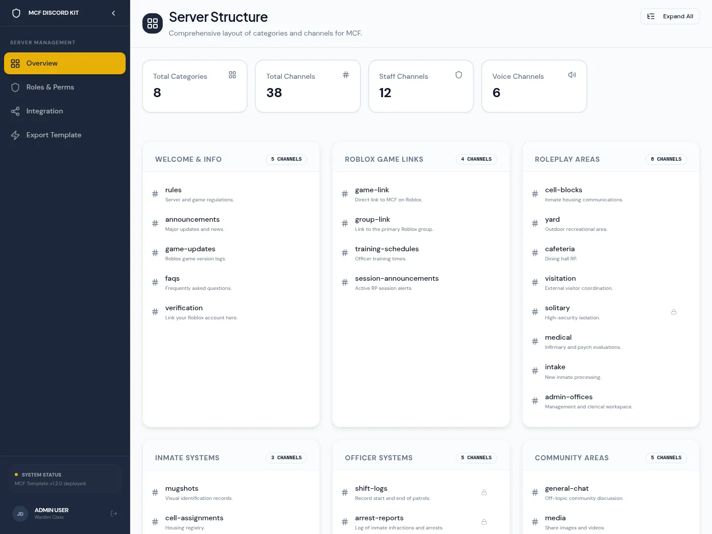 MCF Discord Server Kit