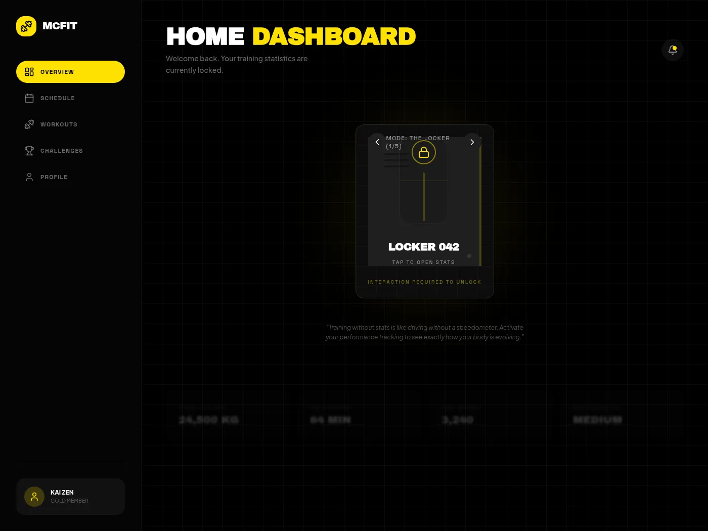 McFIT Feature Unlock Card