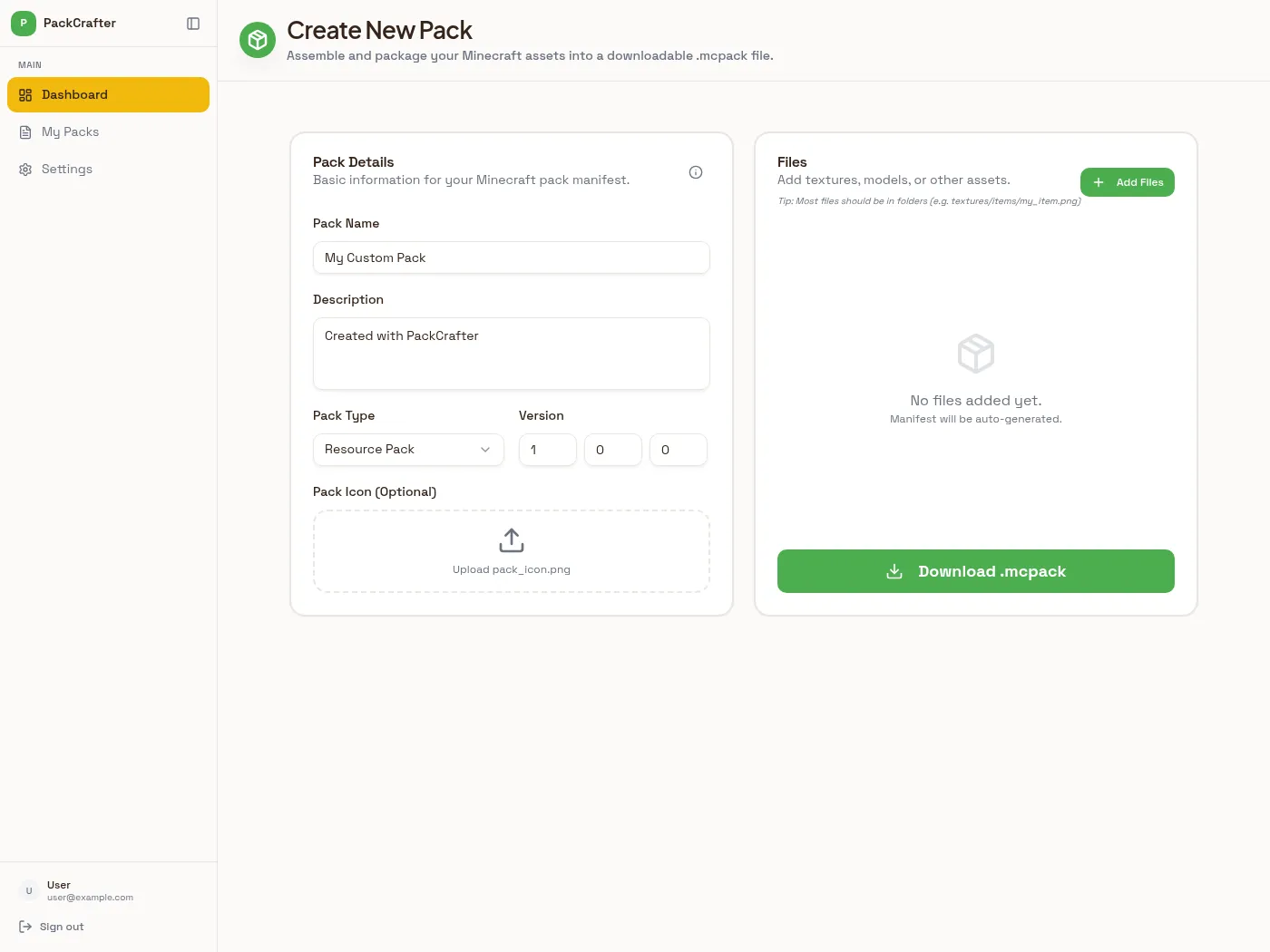 MCPack Downloader