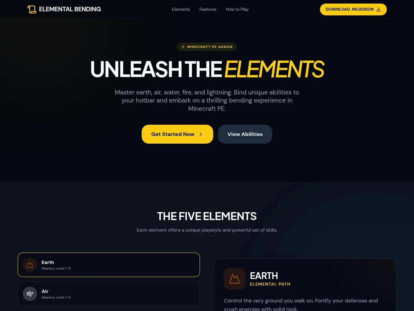Elemental Bending Addon