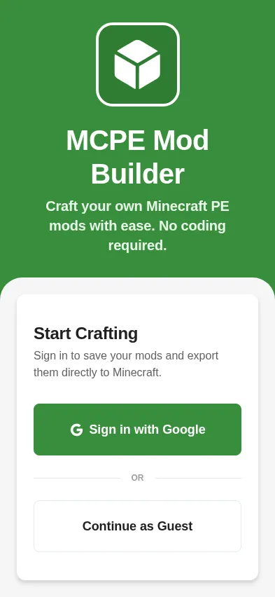 Minecraft PE Mod Builder