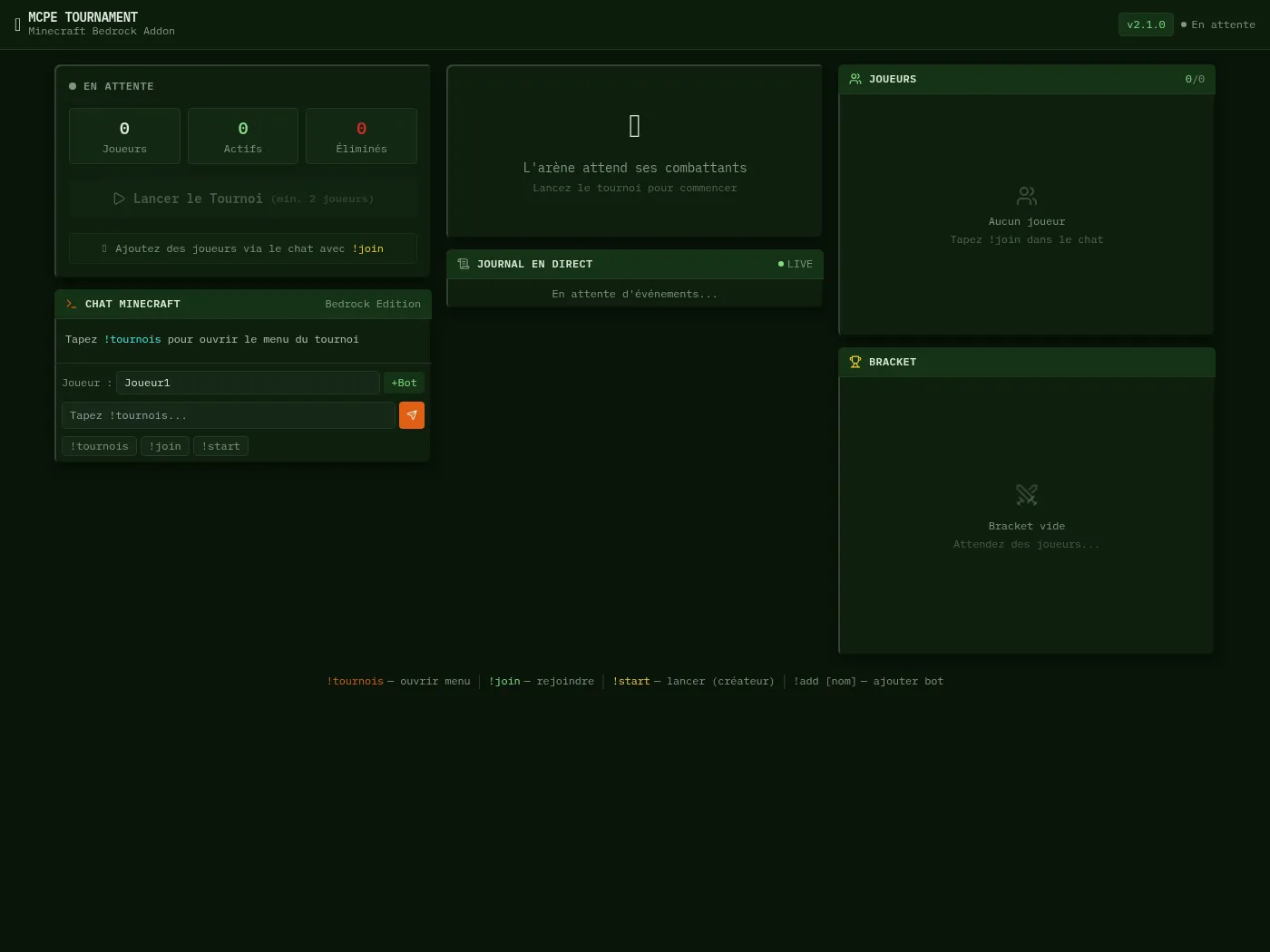 MCPE Tournament System