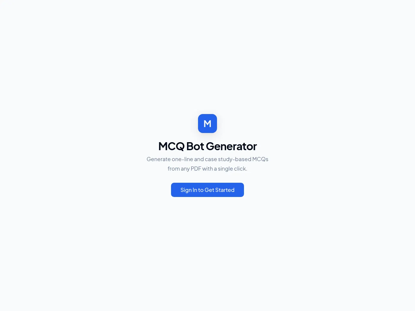 MCQ Bot Generator